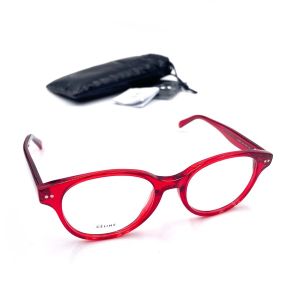 Celine | Accessories | Celine Red Acetate Eyeglasses Frames Cl5007i ...
